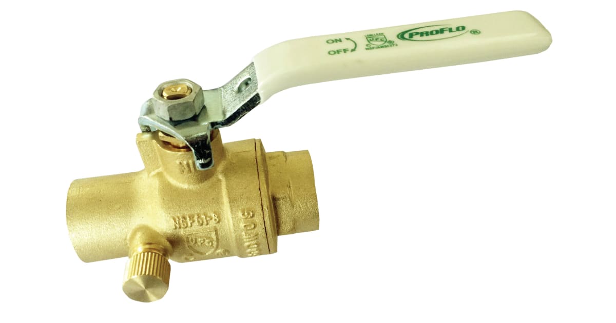 PROFLO PFXR858PD 1/2" Full Port Stop and Waste Valve | Ferguson Home