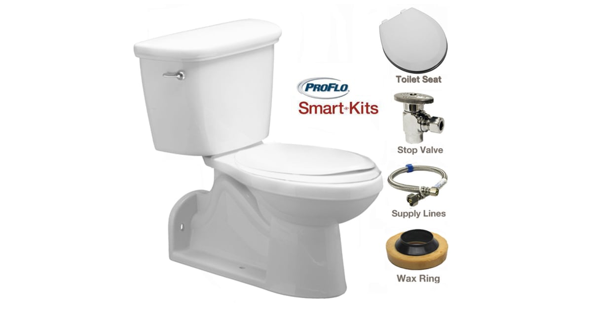 PROFLO PF1605PAWH/PF1612PARWH Two-Piece High Efficiency Toilet with ...
