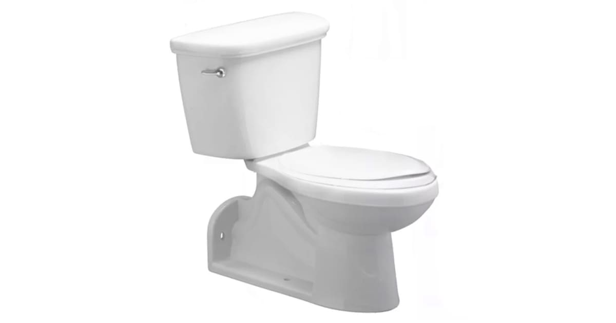 PROFLO PF1612PARWH/PF1605PAWH 1600 Series 1 GPF Two-Piece Elongated ...