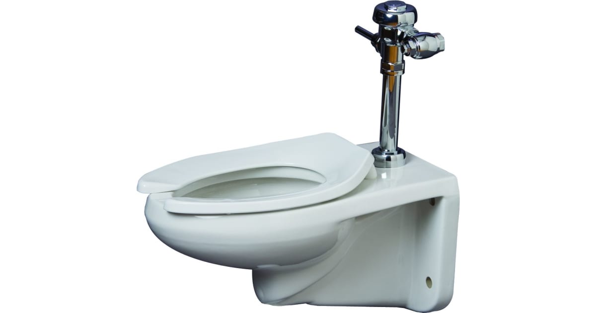 PROFLO PF1731WH Elongated Wall Mount Flush Valve Toilet Bowl Only ...