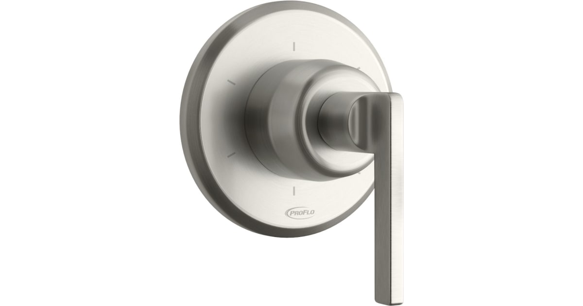 PROFLO PF18TVZBN Pixley Single Handle 1 Function Diverter Valve Trim ...