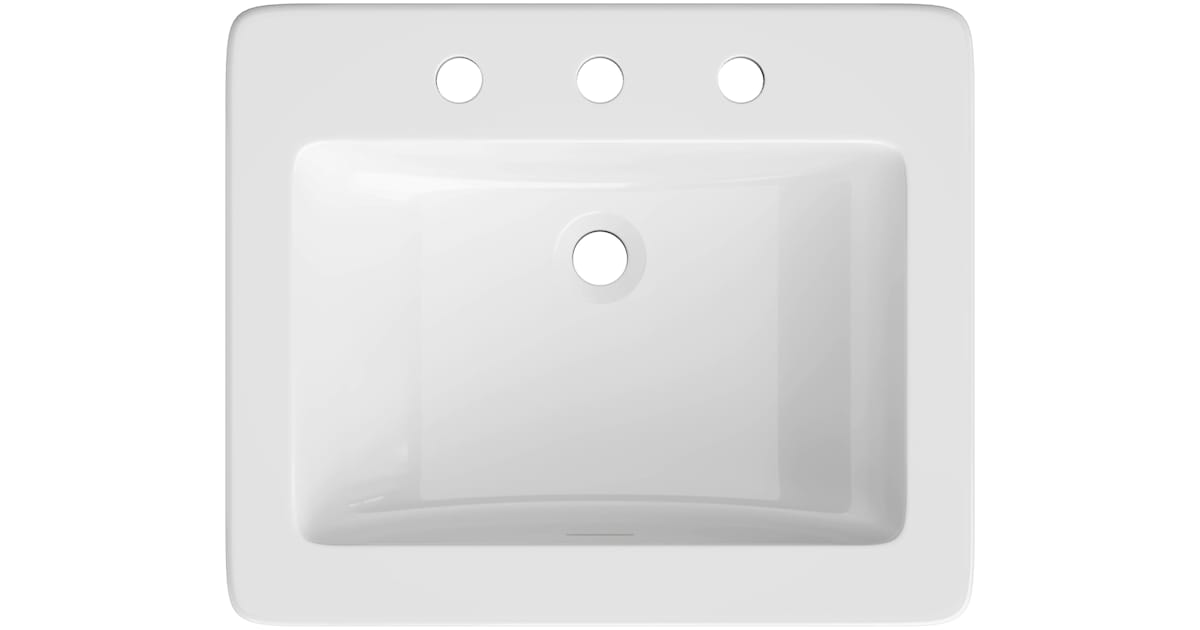 PROFLO PF21188WH Hoffman 21" Rectangular Vitreous China Drop In ...