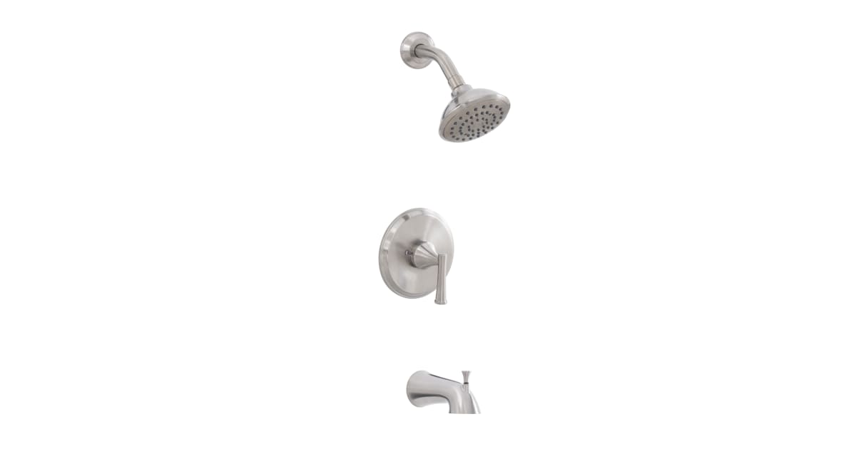 PROFLO PF2830GBN Willett Tub and Shower Trim Package with 1.8 GPM ...