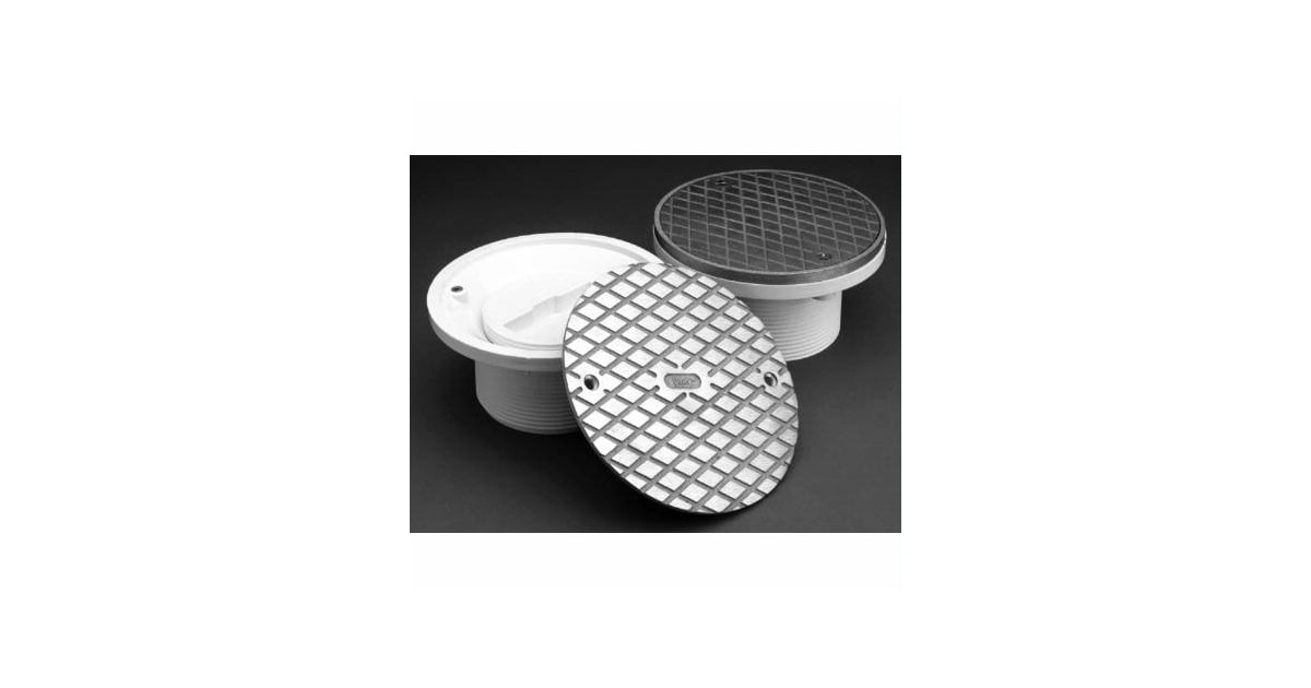 PROFLO PF42816 6" Brass Cover with 3-1/2" Adjustable Cleanout ...