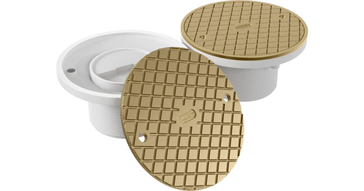 PROFLO PF42817 6" Brass Cover Adjustable Cleanout | Ferguson Home