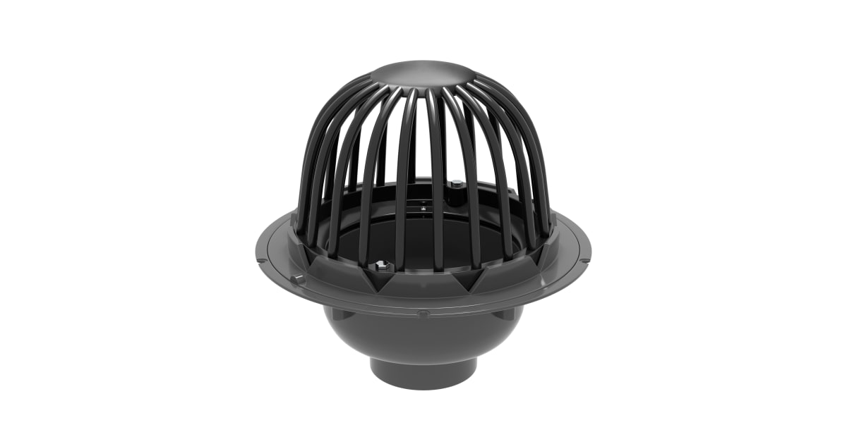 PROFLO PF42851 4" PVC Roof Drain with Cast Iron Dome | Ferguson Home