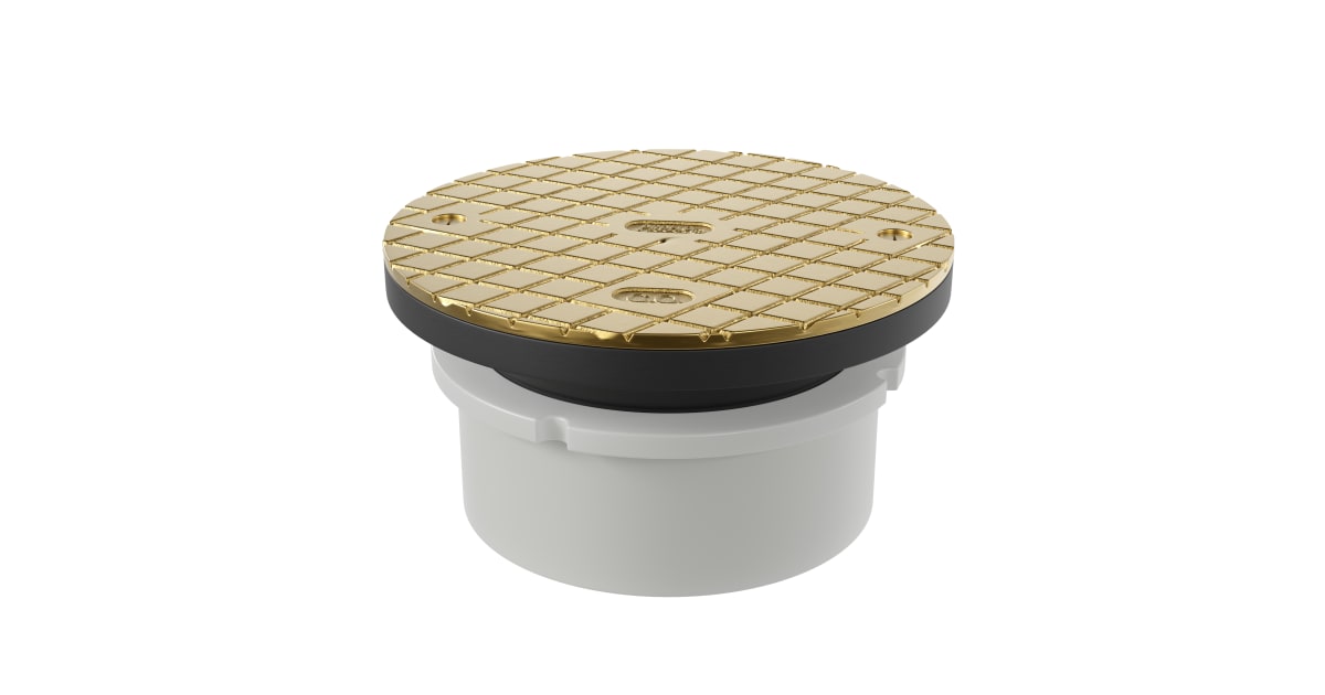 PROFLO PF42929 6" Brass Cover with 3" - 4" ABS Adjustable Cleanout ...