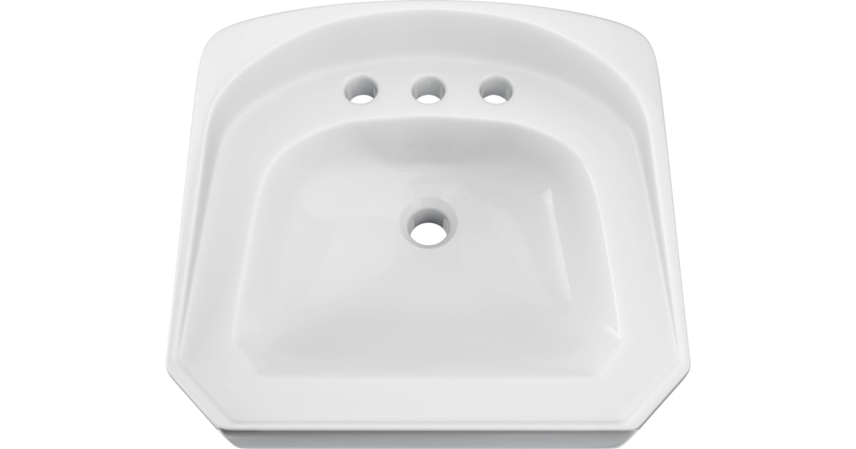 PROFLO PF5514WH 20-5/8" Rectangular Vitreous China Wall Mounted ...
