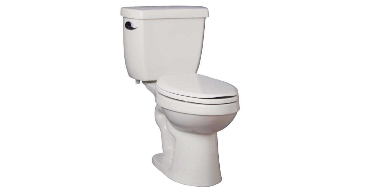 PROFLO PF9412CWH/PF9400WH 9400 Series 1.28 GPF Two-Piece Round Toilet ...