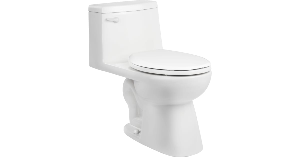 PROFLO PF9541WH Galveston 1.28 GPF One Piece Elongated Chair Height ...