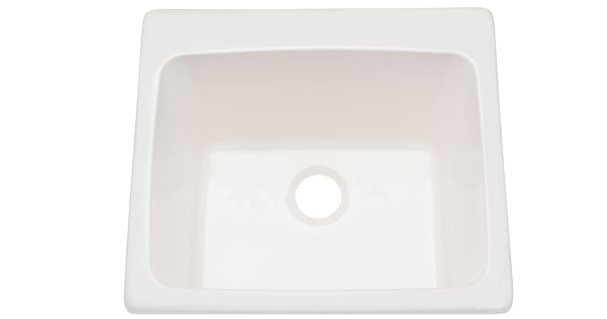 PROFLO PFALS2522WH 25" Drop In or Undermount Single Basin Acrylic ...