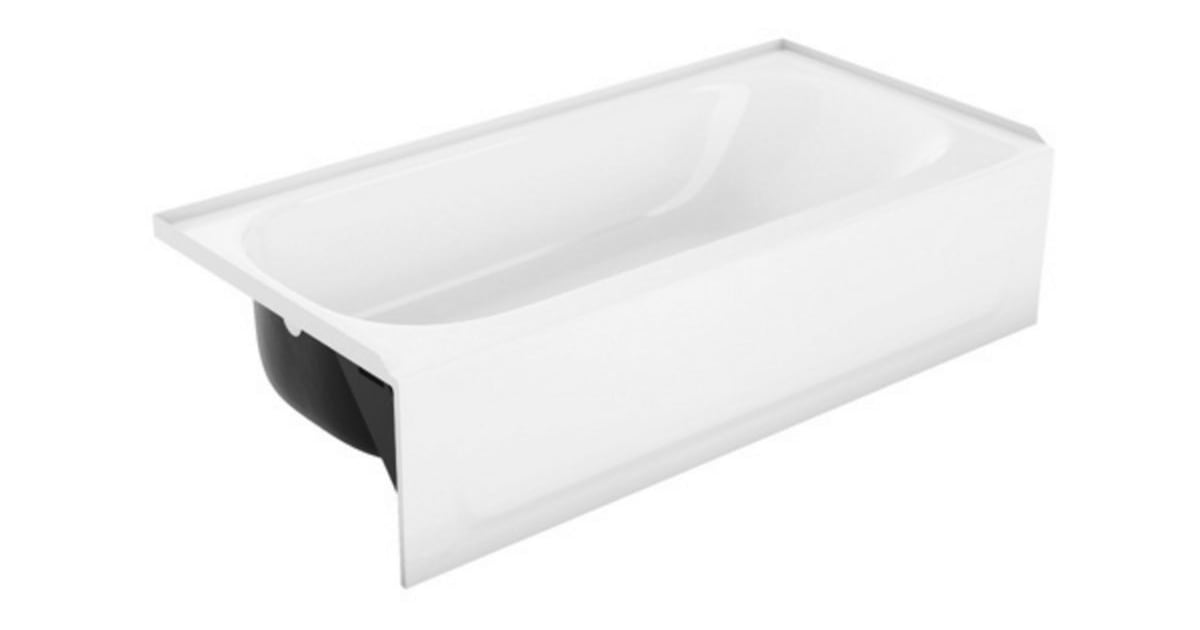 PROFLO PFB14CL6032WH Folsom 60" Three Wall Alcove Enameled Steel ...