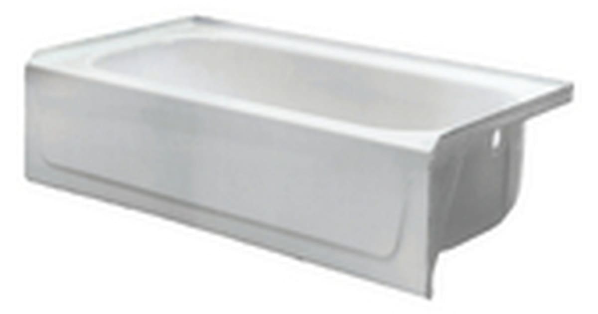 PROFLO PFB14LS2BO S2 Series 60" Three Wall Alcove Enameled Steel ...