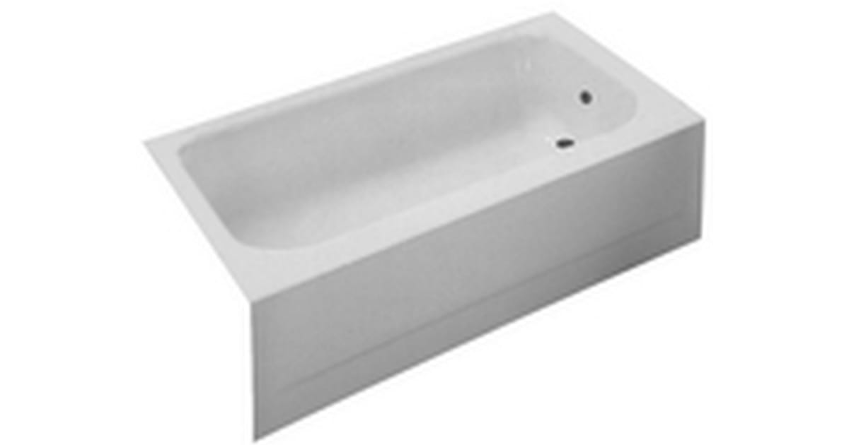 PROFLO PFB16LS2BO S2 Series 60" Three Wall Alcove Enameled Steel ...