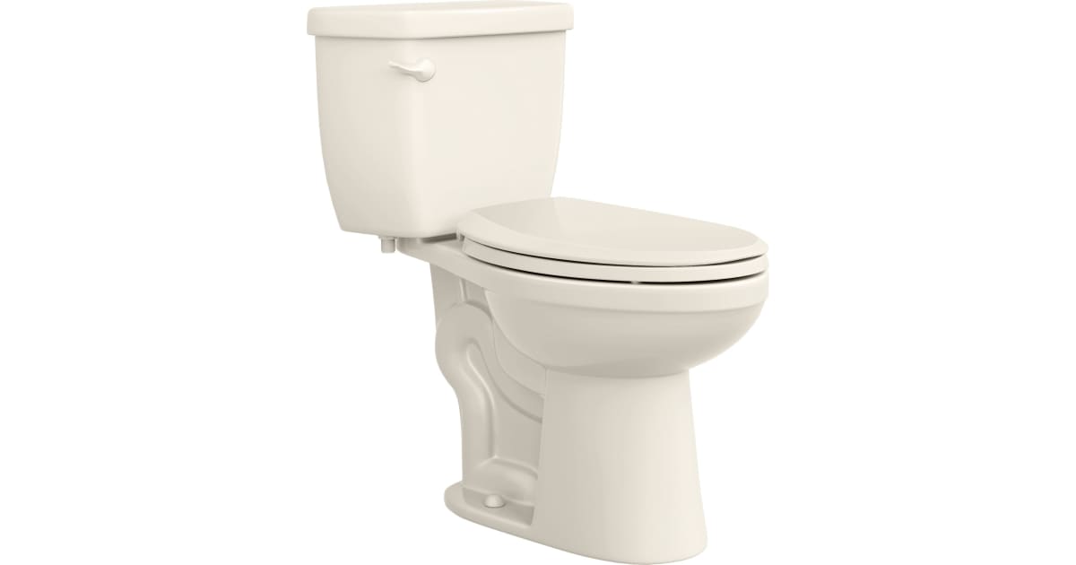 PROFLO PFJRC412HEBS Jerritt 1.28 GPF Two Piece Elongated Chair Height ...