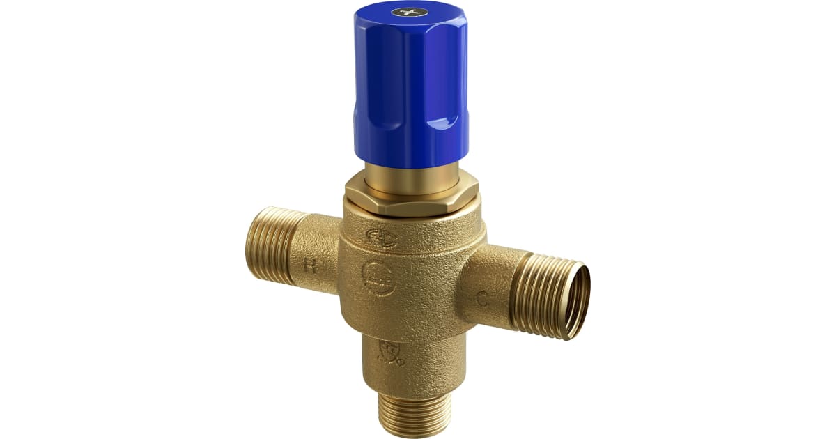 PROFLO PFMVTS12 1/2" Thermostatic Mixing Valve - Single Outlets ...