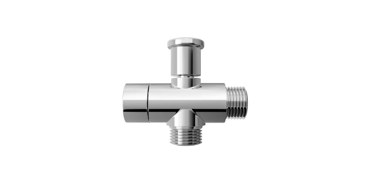 PROFLO PFSASD01CP Push Button In-Line Shower Arm Diverter with 1/2 ...