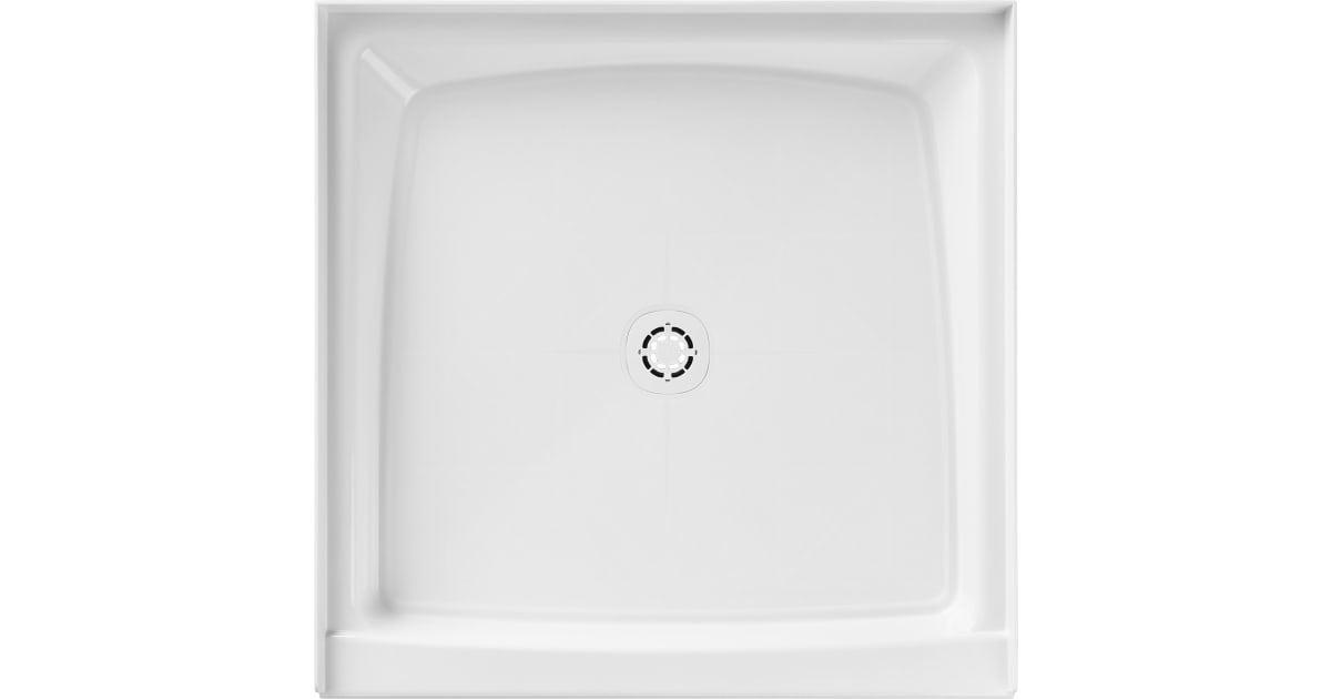 PROFLO PFSB3636WH Morenci 36" x 36" Square Shower Base with Single ...