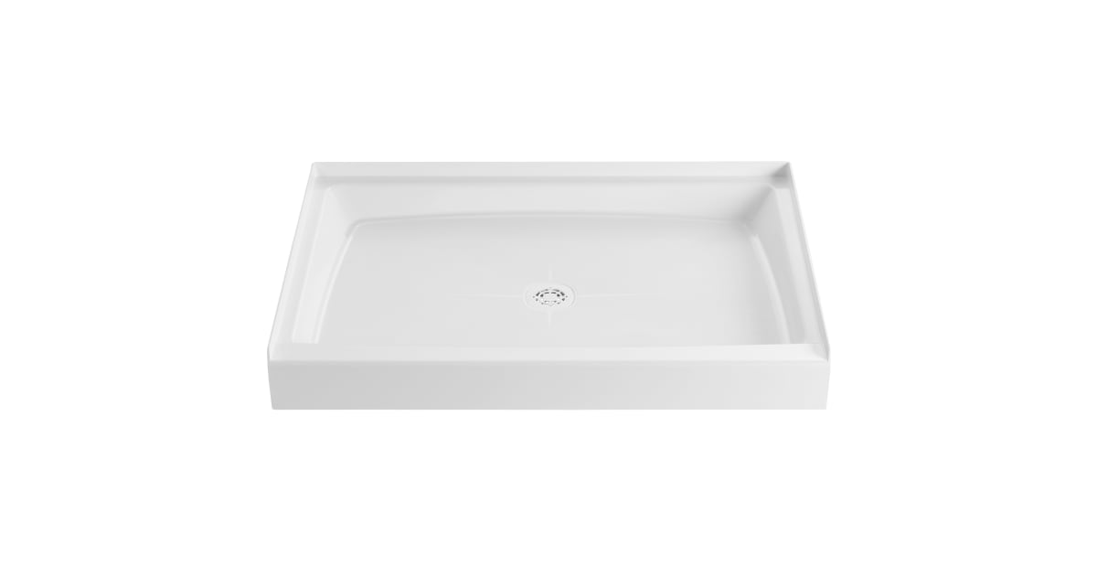 PROFLO PFSB4832WH Morenci 48" x 32" Rectangular Shower Base with Single ...