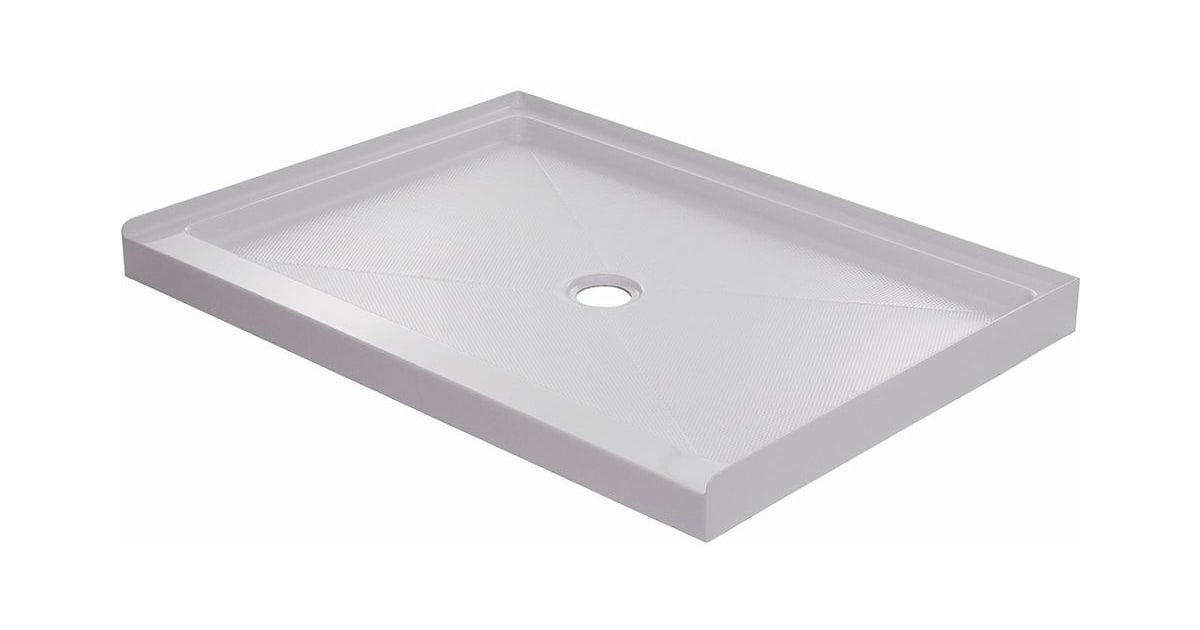 PROFLO PFSBA4834WH Hammond 48" x 34" Rectangular Shower Base with ...