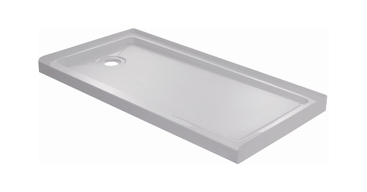 PROFLO PFSBA6032LWH Hammond 60" x 32" Rectangular Shower Base with ...