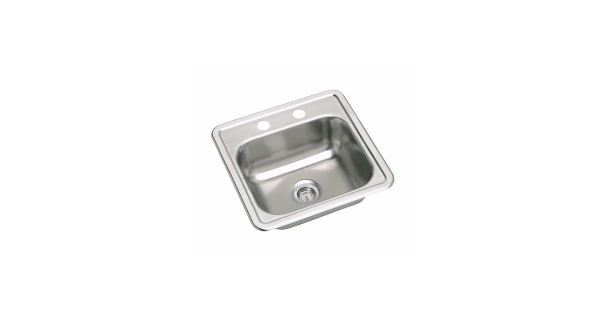 PROFLO PFSR151561 15" Single Basin Drop In Stainless Steel Kitchen Sink ...