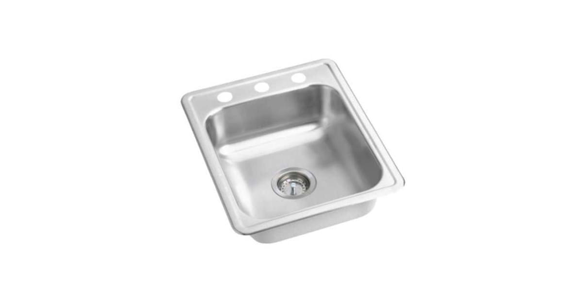 PROFLO PFSR172273 17" Single Bowl Stainless Steel Kitchen Sink ...