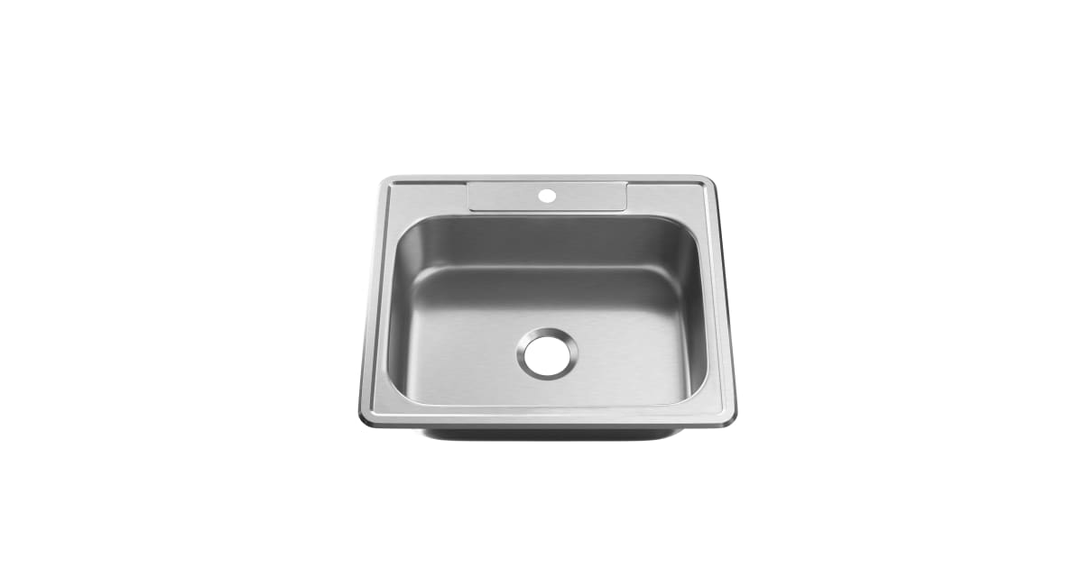 PROFLO PFSR252271A Bealeton 25" Drop In Single Basin Stainless Steel ...