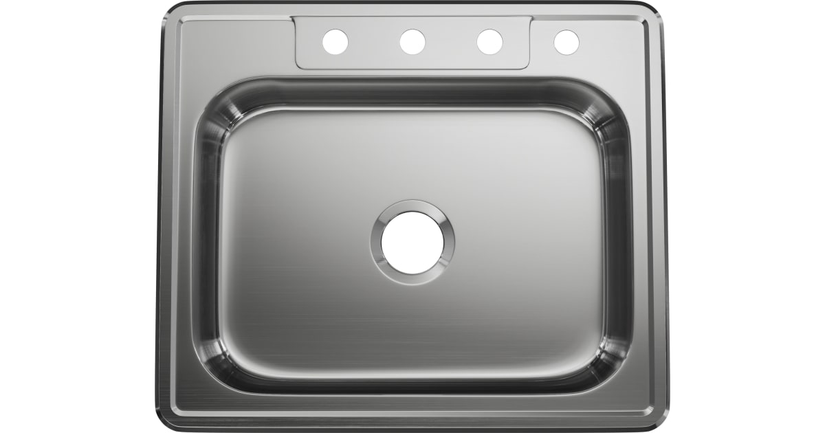 PROFLO PFSR252284A Bealeton 25" Drop In Single Basin Stainless Steel ...