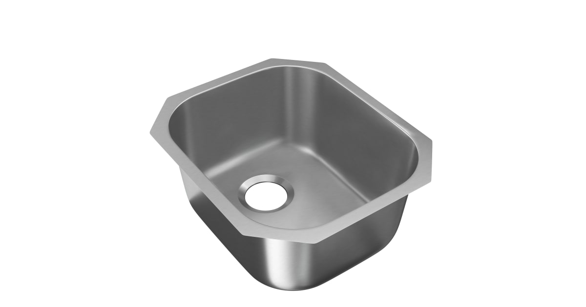 PROFLO PFUC304A Plomosa 17" Rectangular Stainless Steel Undermount Bar ...