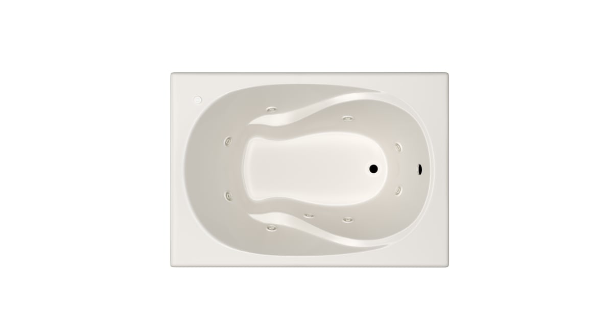 PROFLO PFW6042BS Lansford 60" x 42" Drop In Acrylic Whirlpool Tub with ...