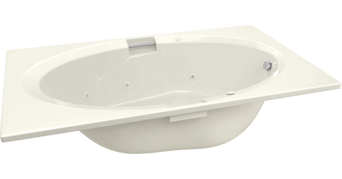 PROFLO PFW7242BS 72" Drop In Acrylic Air / Whirlpool Tub with Right ...