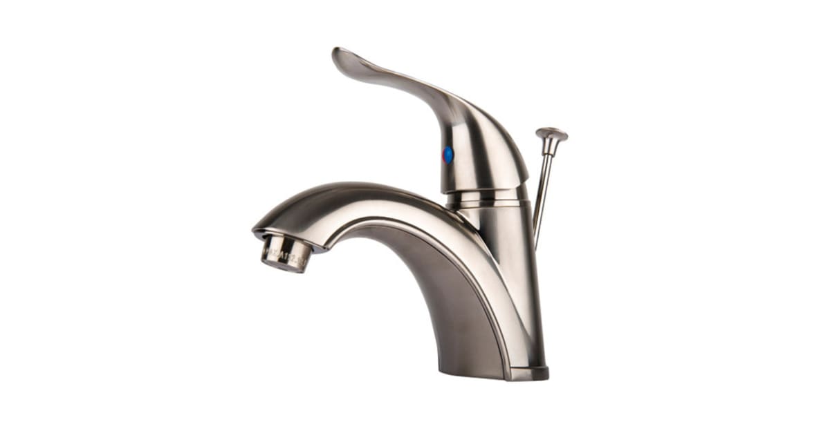 PROFLO PFWS7850BN Single Hole Bathroom Faucet with Pop-Up Drain ...