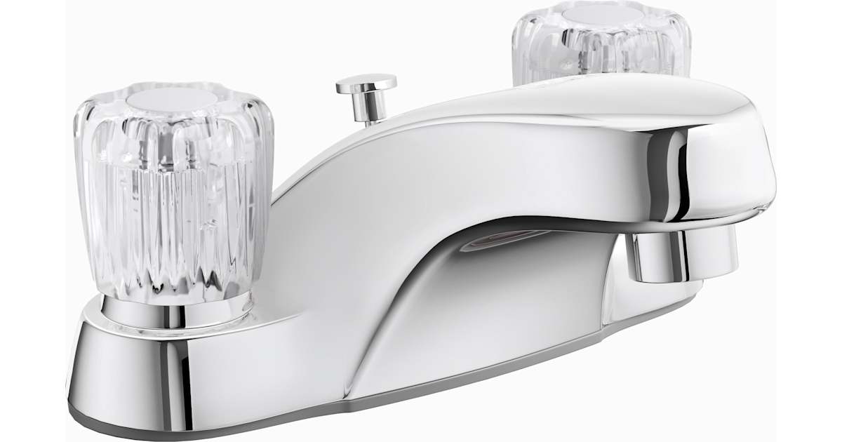 PROFLO PFWSC1040CP 1.2 GPM Centerset Bathroom Faucet with Pop-Up Drain ...