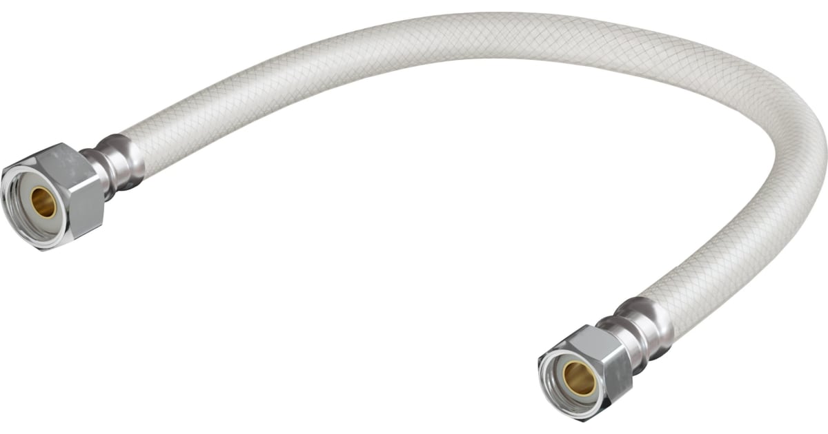 PROFLO PFX146023 3/8" COMP X 1/2" FIP X 16" Stainless Steel and PVC ...