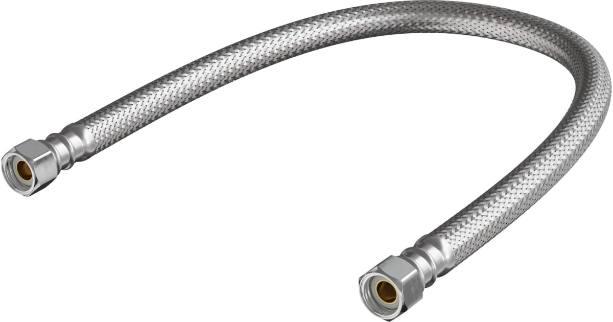 PROFLO PFX146344 3/8" COMP X 3/8" COMP X 20" Stainless Steel and PVC ...