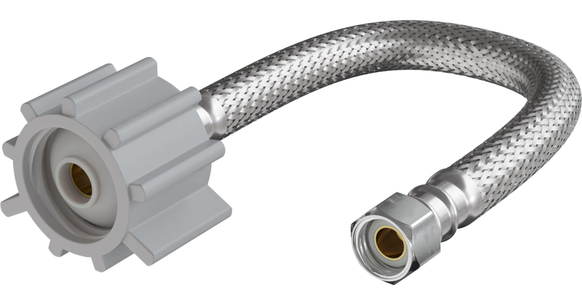 PROFLO PFX146471 3/8" C x 7/8" x 9" Stainless Steel Closet Connector ...