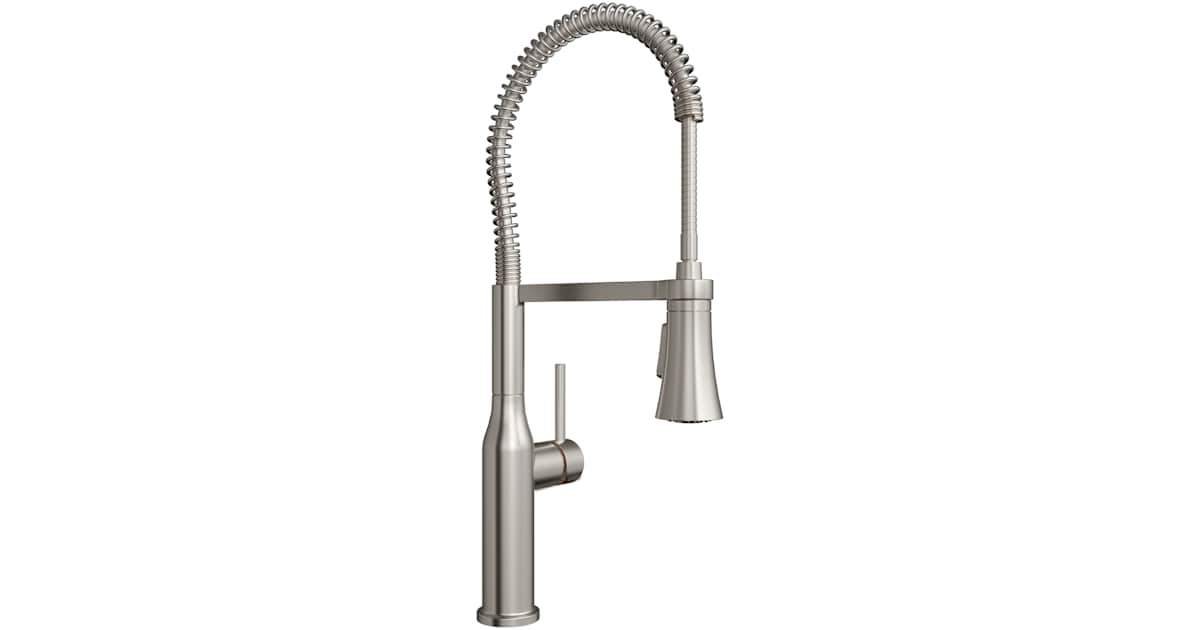 PROFLO PFXC5027ZBN 1.5 GPM Single Hole Pre-Rinse Kitchen Faucet with ...