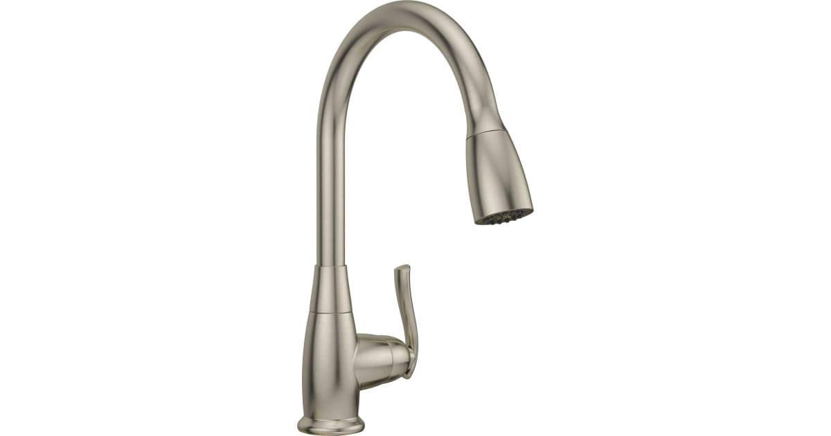 PROFLO PFXC8012ZBN Faywood 1.75 GPM Single Hole Pull Down Kitchen ...