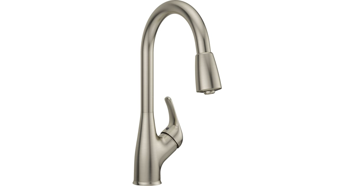PROFLO PFXC9011ZBN Tecopa 1.8 GPM Single Hole Pull Down Kitchen Faucet ...