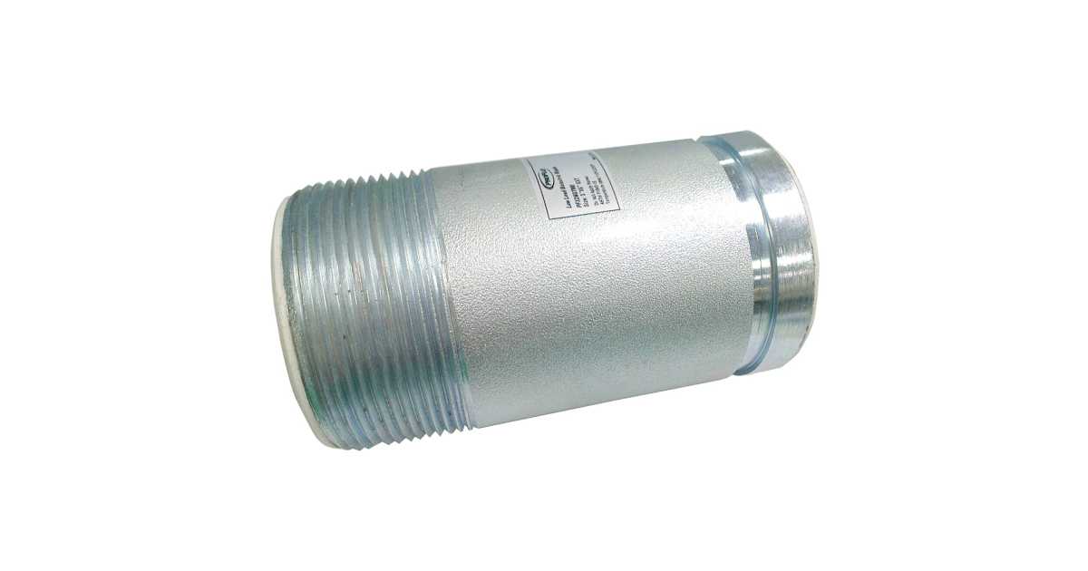 PROFLO PFXDNGTMU 3-1/2" X 6" Plastic and Zinc Dielectric Nipple ...