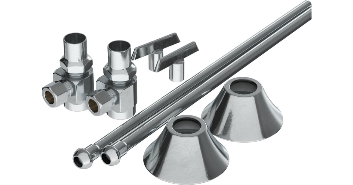 PROFLO PFXHATT22CLKL12 3/8" x 3/8" Commercial Stop Valve Kit | Ferguson ...