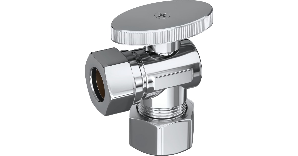 PROFLO PFXQAJ34C 5/8" x 7/16" and 1/2" Quarter Turn Angle Valve ...