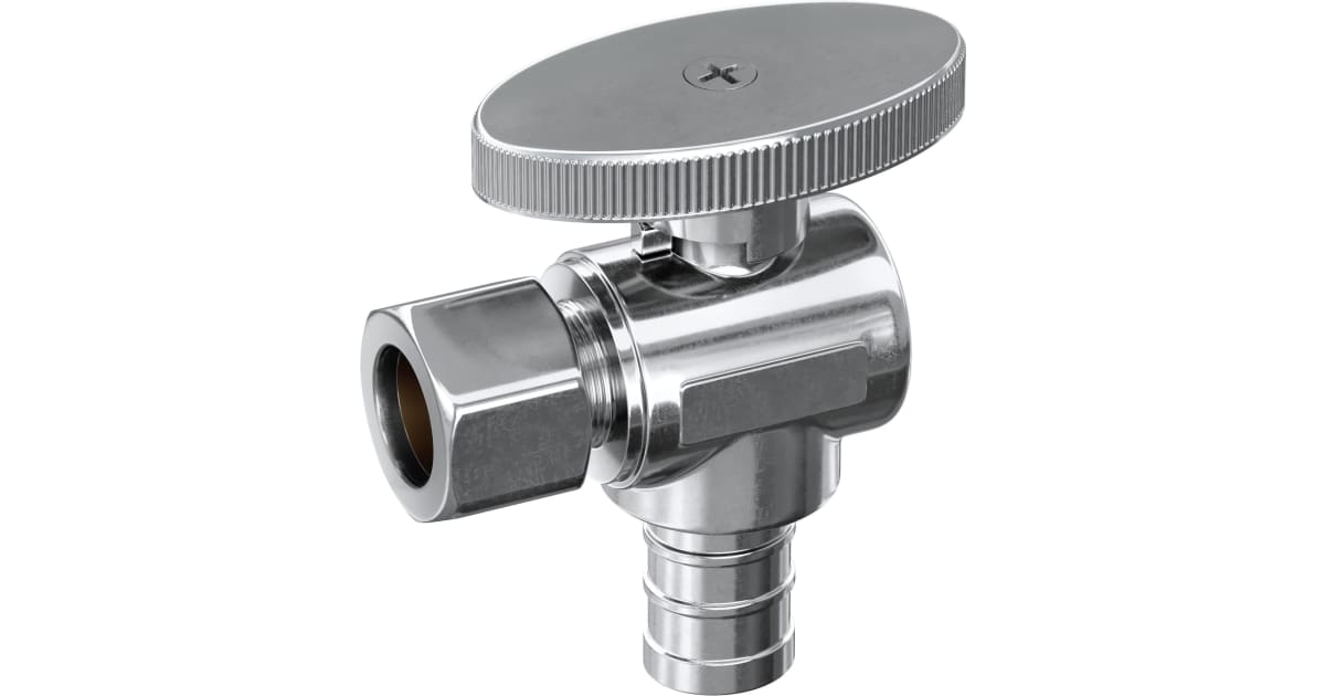 PROFLO PFXQAP32C 1/2" x 3/8" Quarter Turn Angle Valve | Ferguson Home
