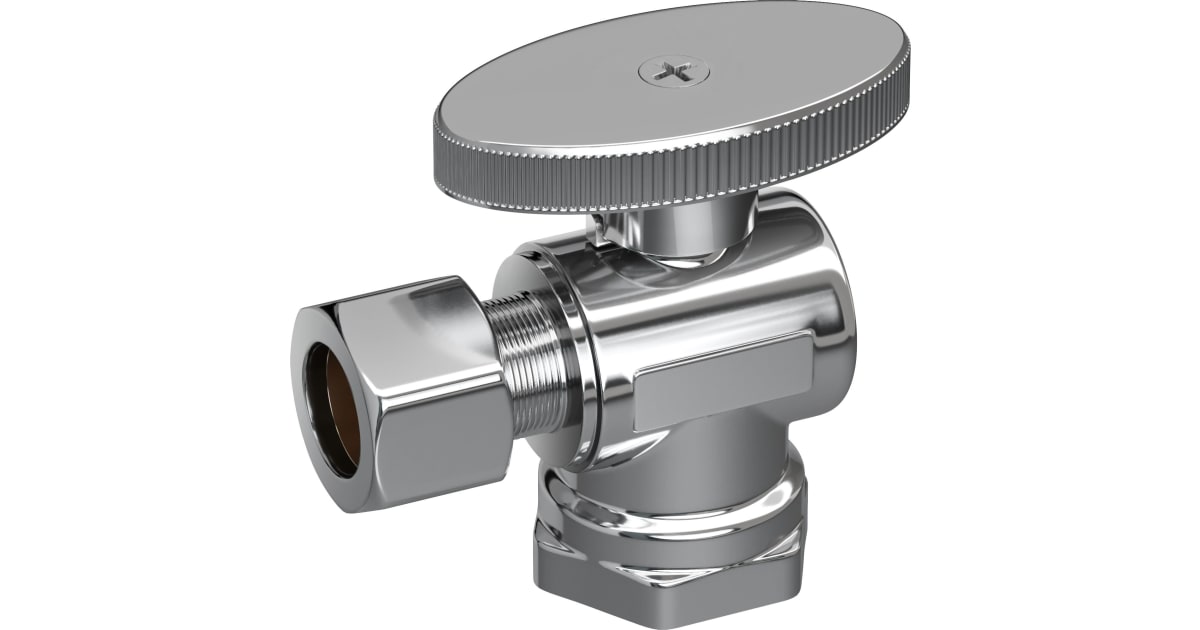 PROFLO PFXQAT22C 3/8" x 3/8" Quarter Turn Angle Valve | Ferguson Home