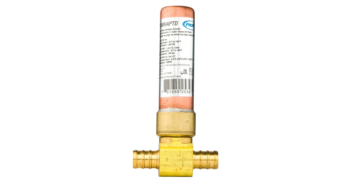 PROFLO PFXWHAPTD 1/2" Plastic F1807 and PEX Water Hammer Arrestor ...