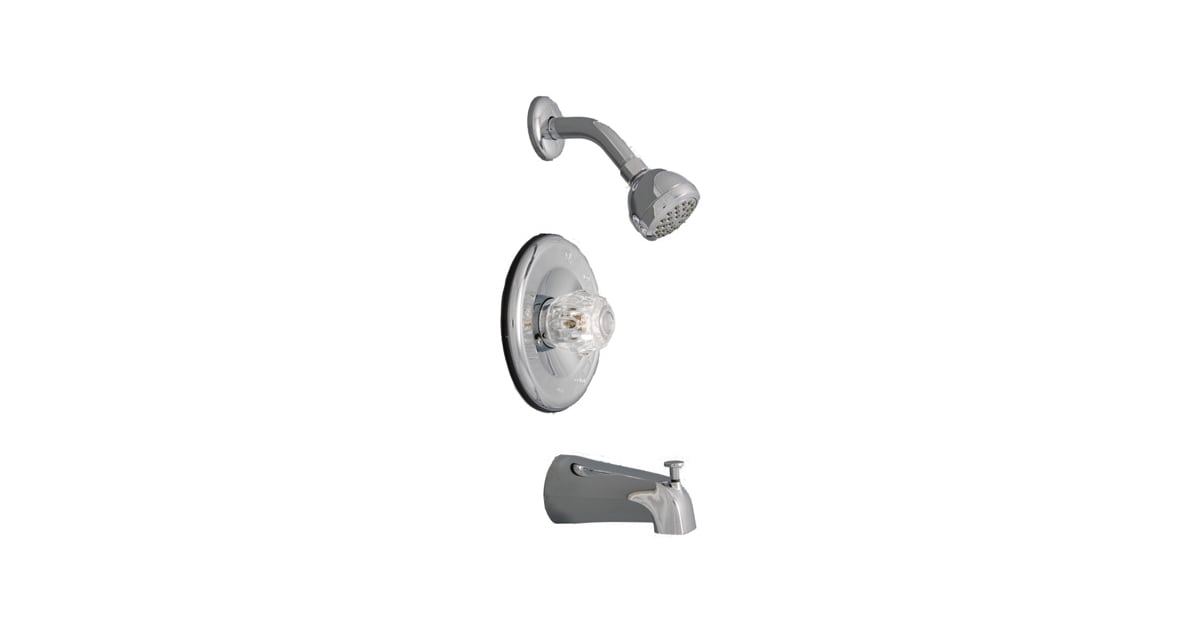 PROFLO PF7651CP Single Handle Pressure Balanced Shower Valve Trim with ...