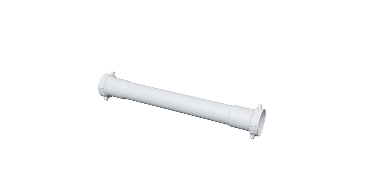 PROFLO PFETP700 1-1/2" x 16-1/2" Plastic Double Slip-Joint Extension ...