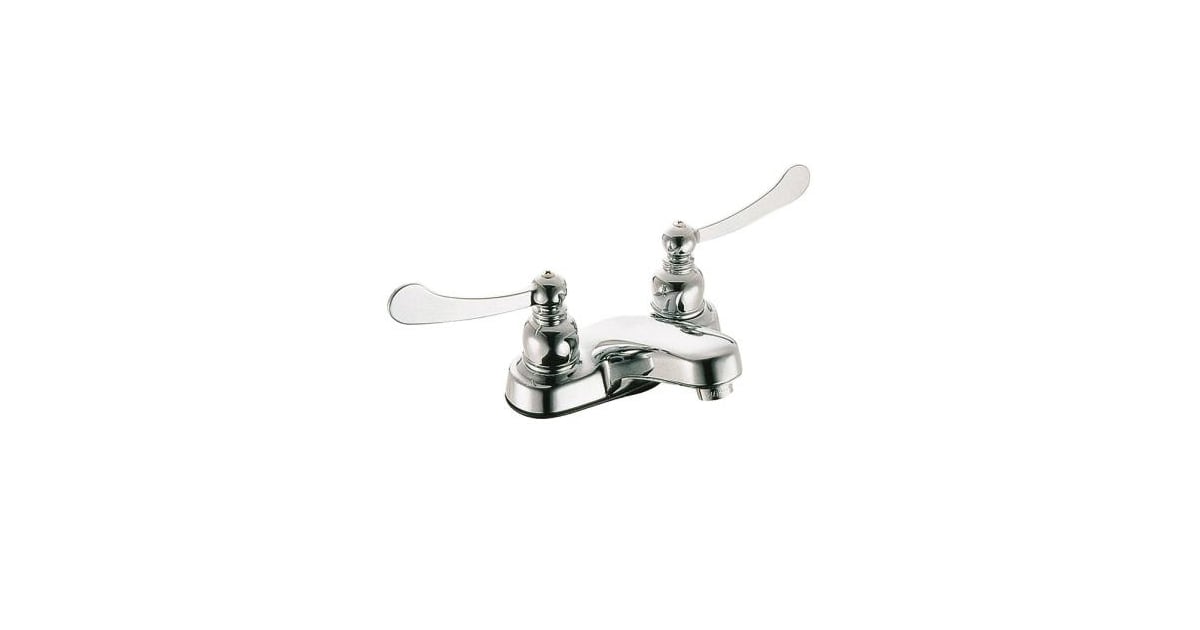 PROFLO PFWS1012M Double Handle Bathroom Faucet with Metal Wristblade ...