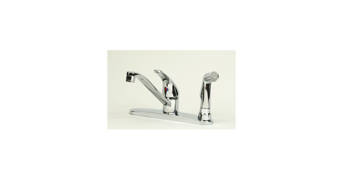 PROFLO PFLL2021M Single Handle Kitchen Faucet with Metal Lever Handle ...